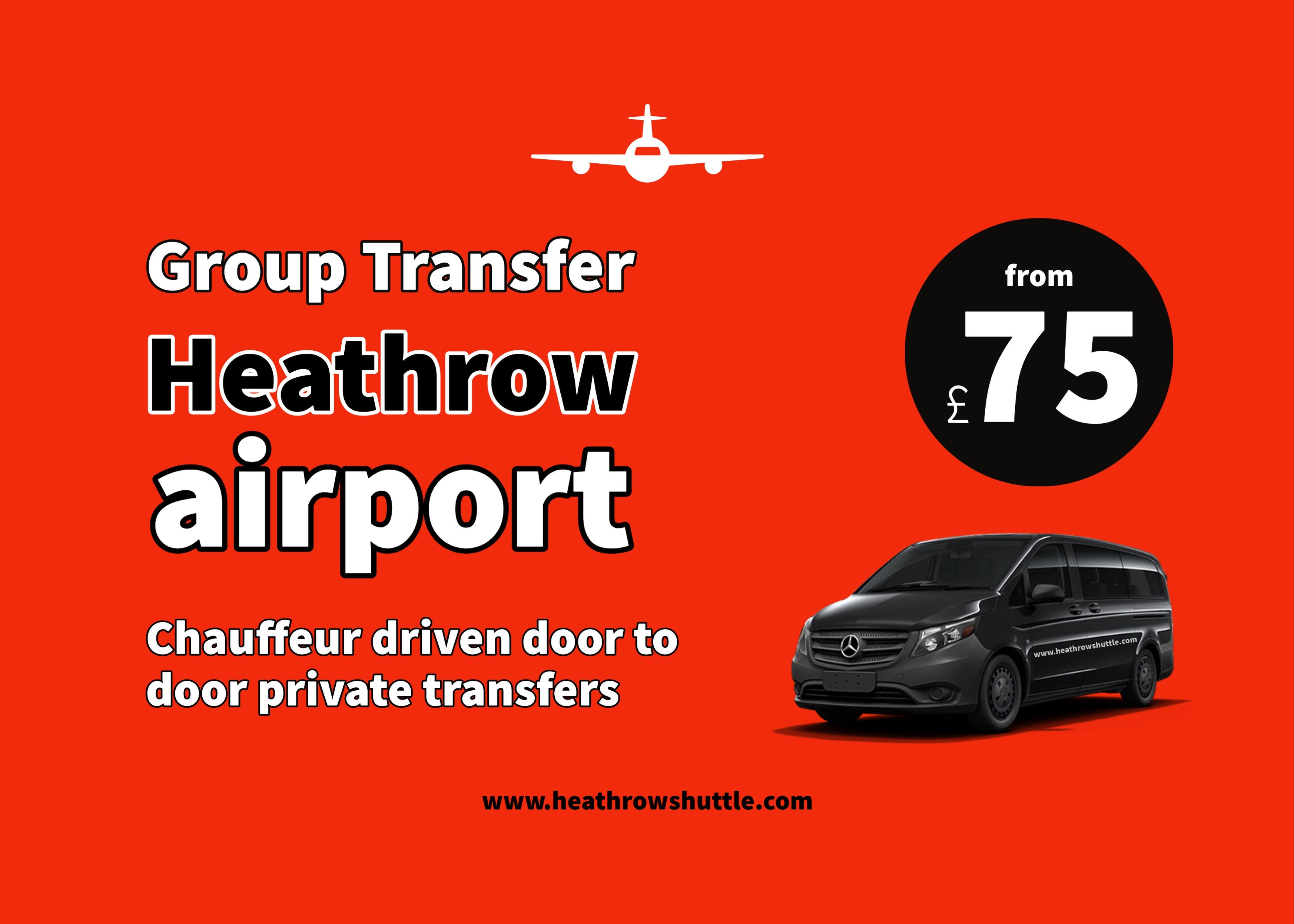 Heathrow Airport Group Transfers from £75